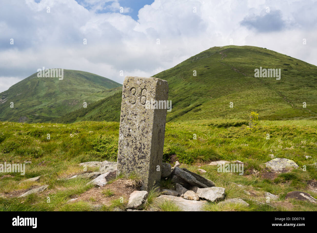 Summer panorama of Montenegrin mountain range Stock Photo - Alamy