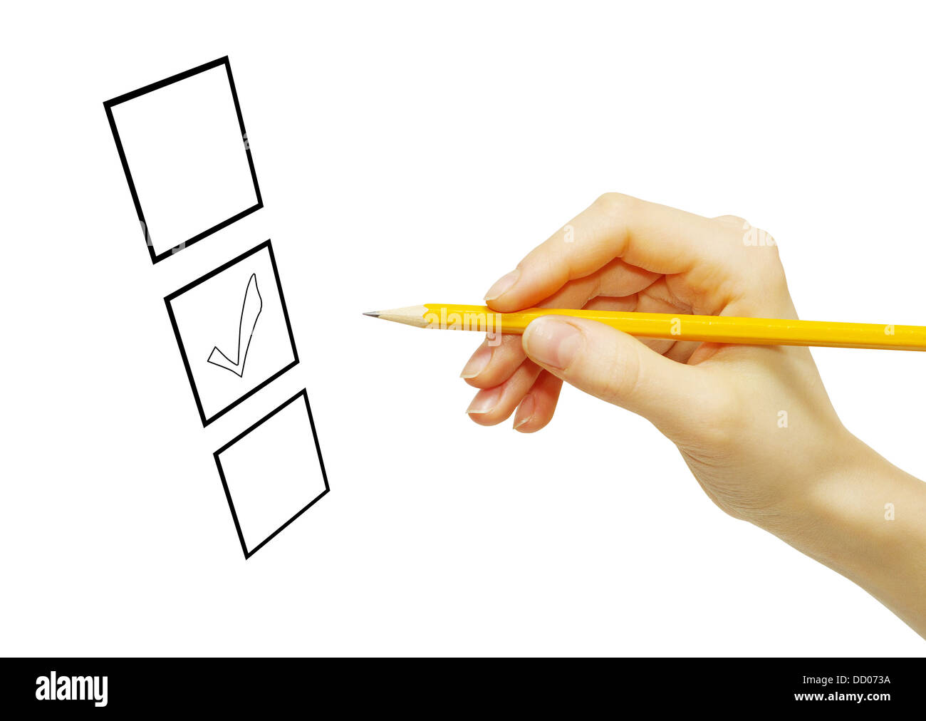 hand with pencil Stock Photo - Alamy