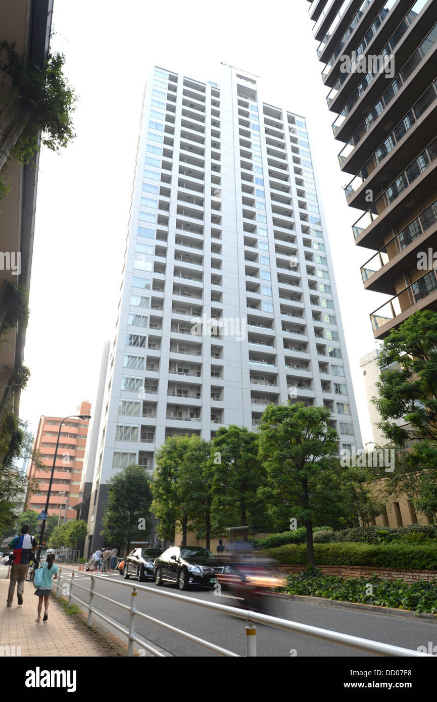 Tokyo, Japan. 22nd Aug, 2013. The Shinjuku mansion from where singer ...