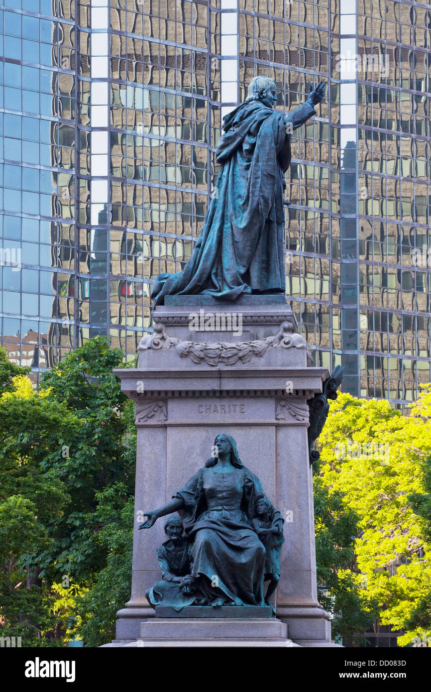 Charity Statue And The Laurentian Building; Montreal, Quebec, Canada ...
