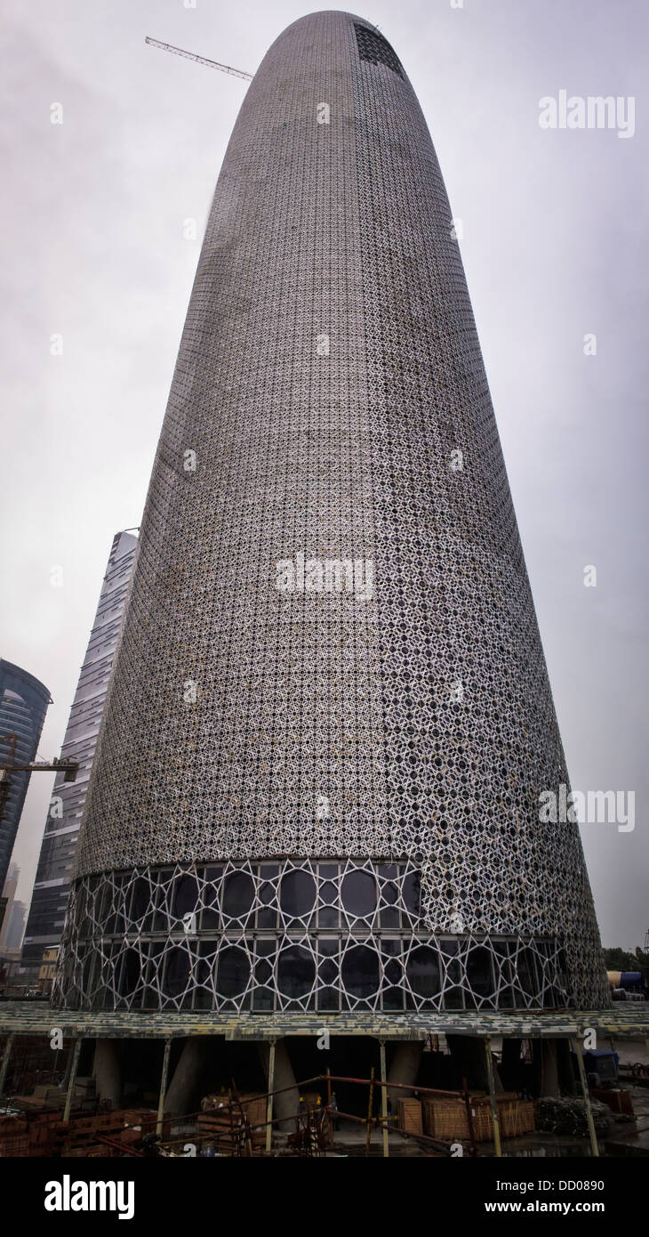 Unusual construction and beehive shaped design of Jean Nouvel's tall ...