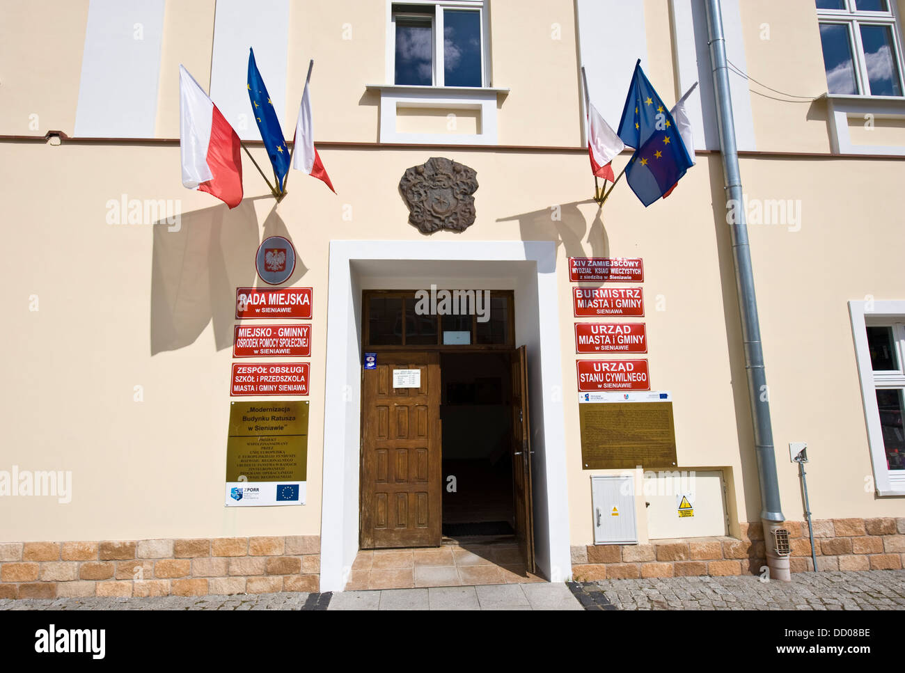 City Hall of Sieniawa, a town in south-eastern Poland Stock Photo - Alamy