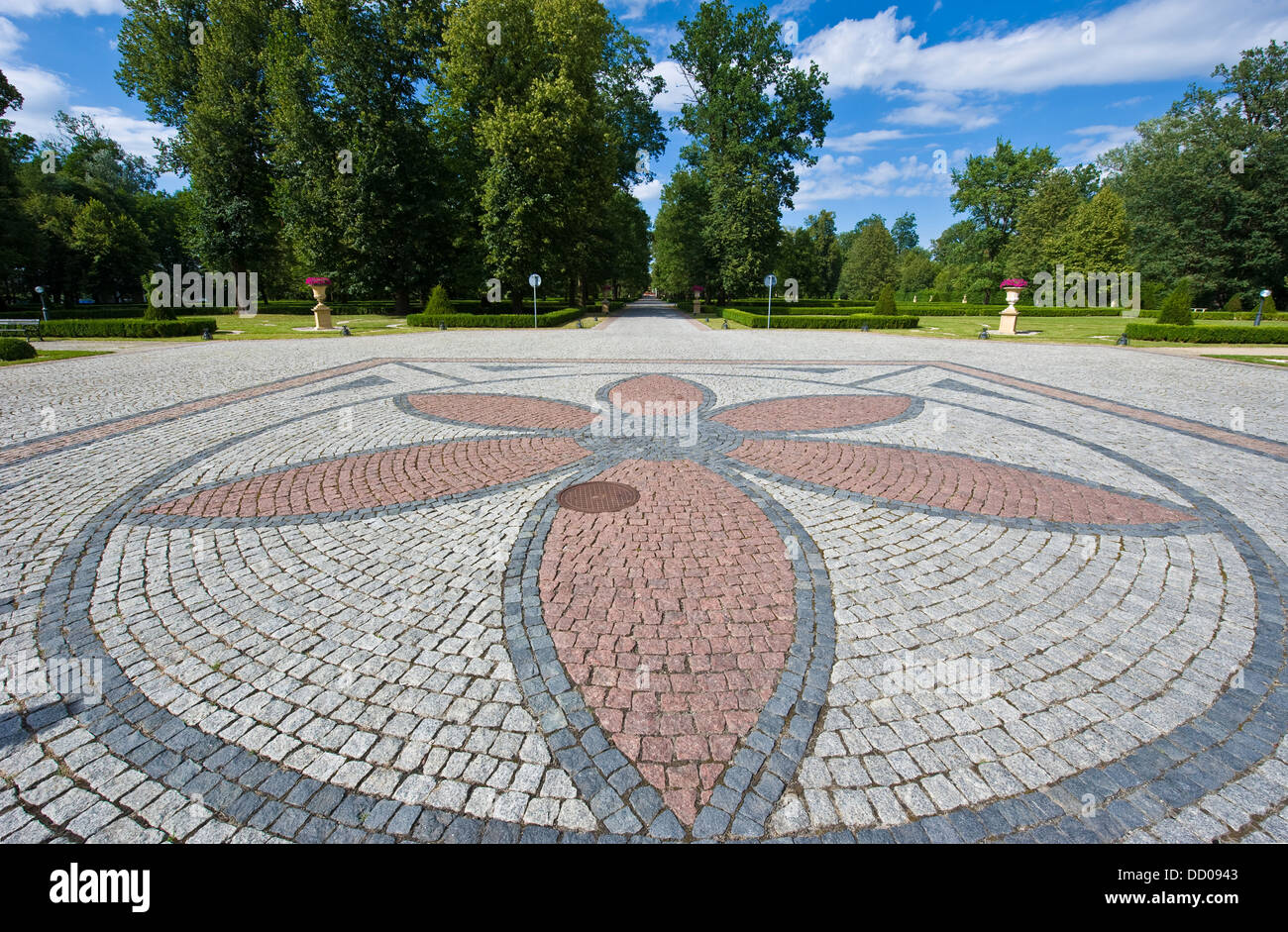 Sieniawa Palace and park in South-Eastern Poland, presently a hotel ...