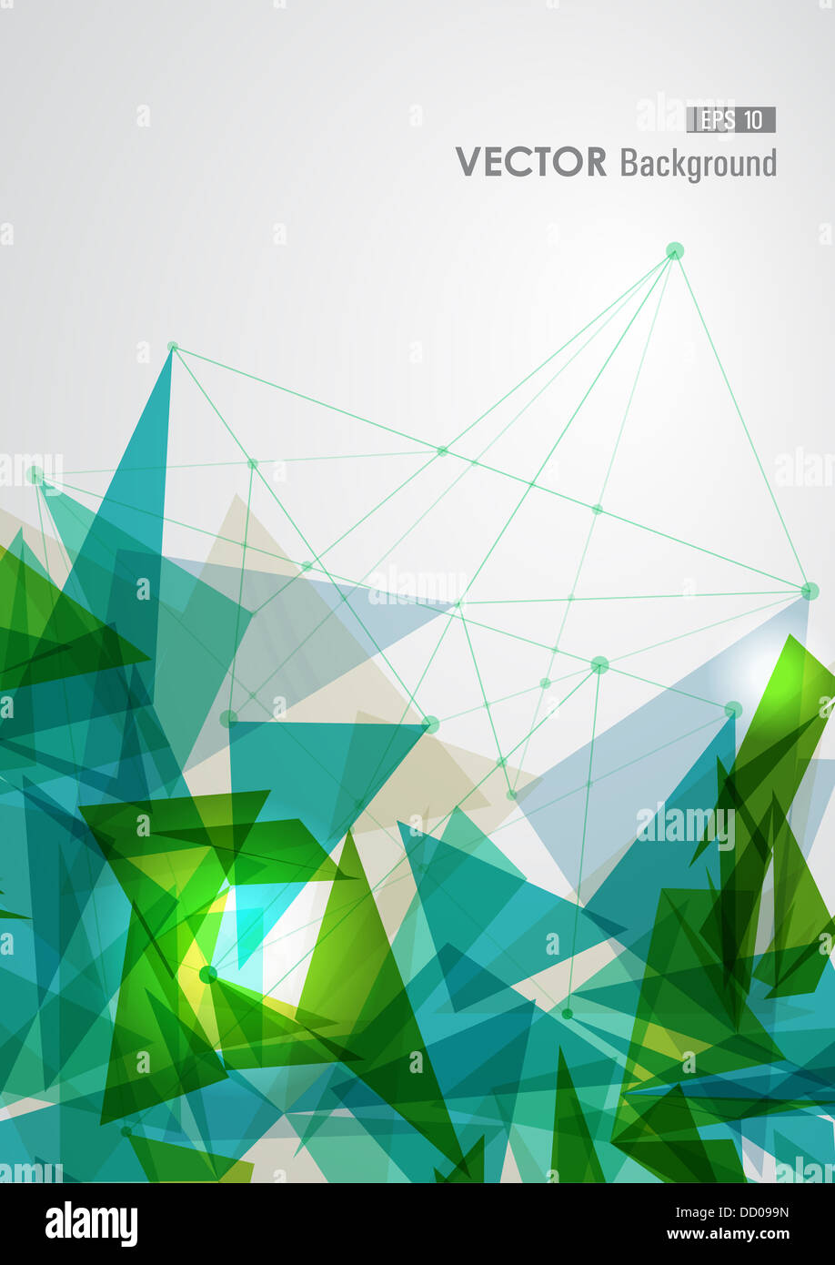 Trendy colorful transparent triangles abstract background illustration ...