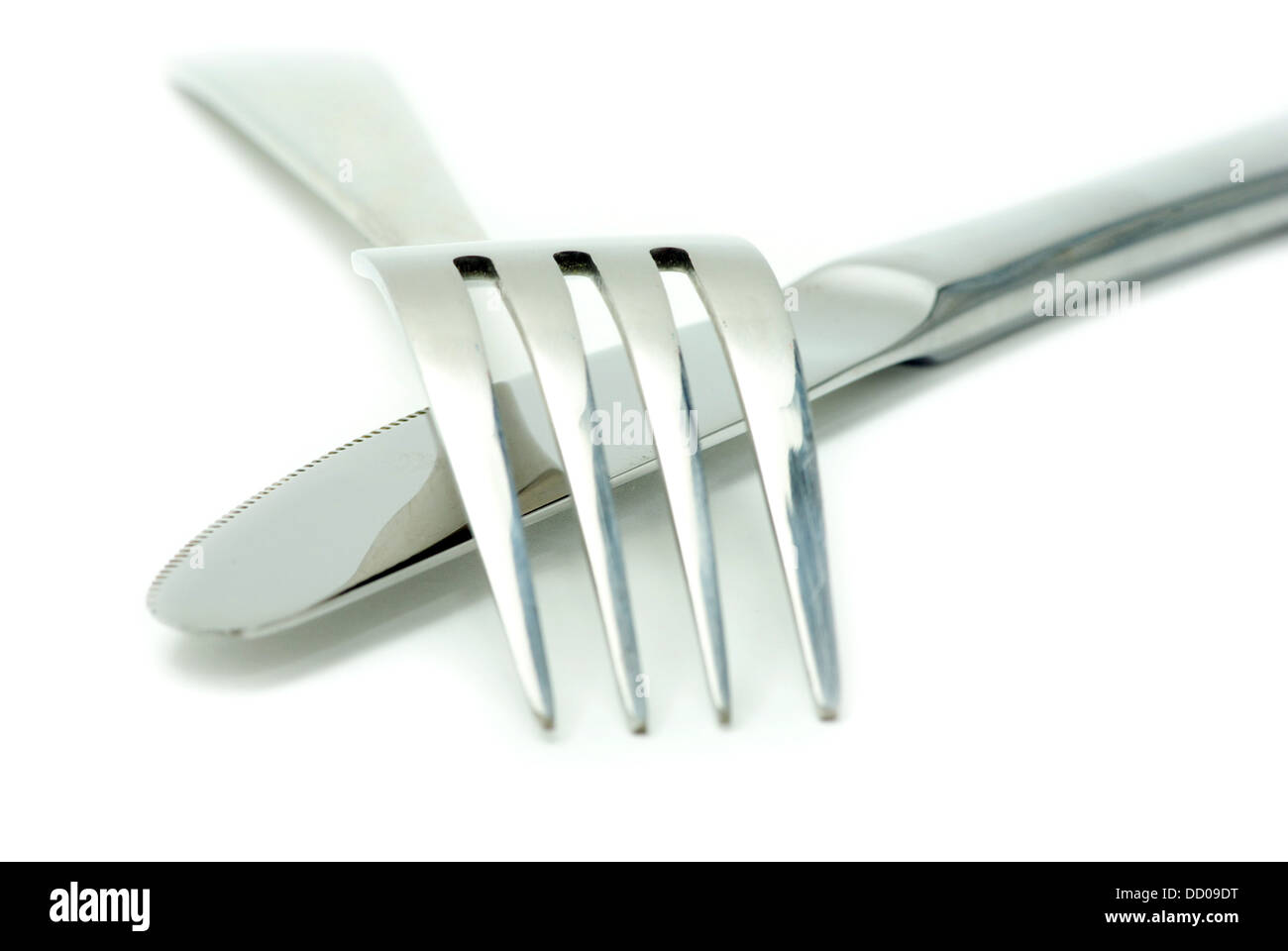 Fork and knife Stock Photo - Alamy