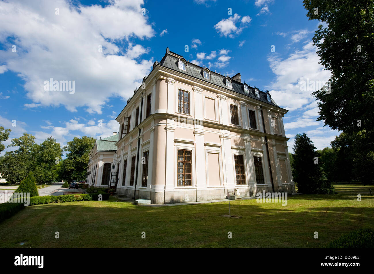 Sieniawa Palace and park in South-Eastern Poland, presently a hotel ...
