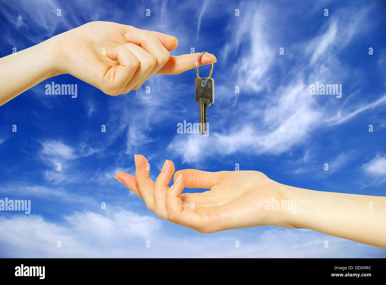 key in hands Stock Photo - Alamy