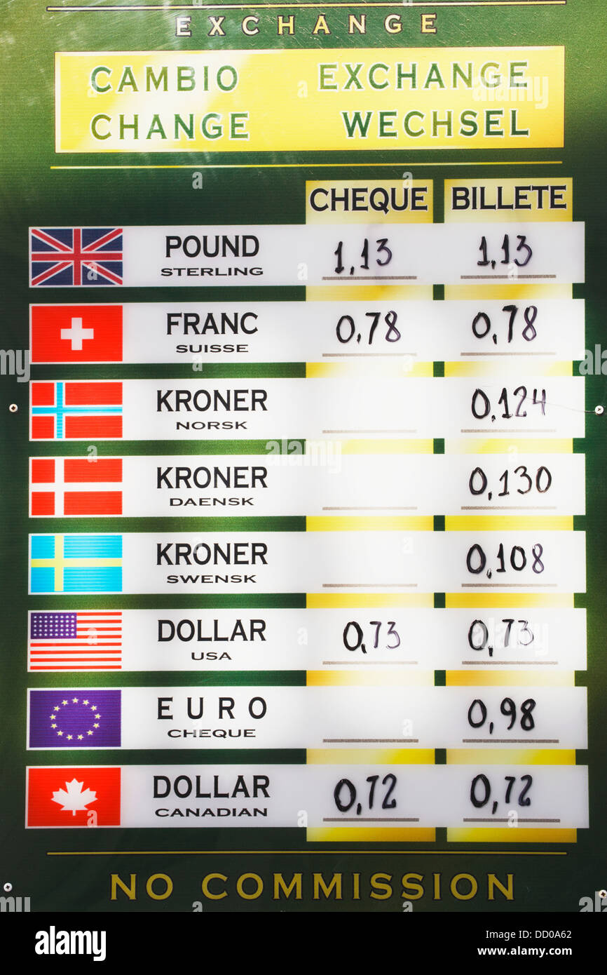 Rate list hi-res stock photography and images - Alamy