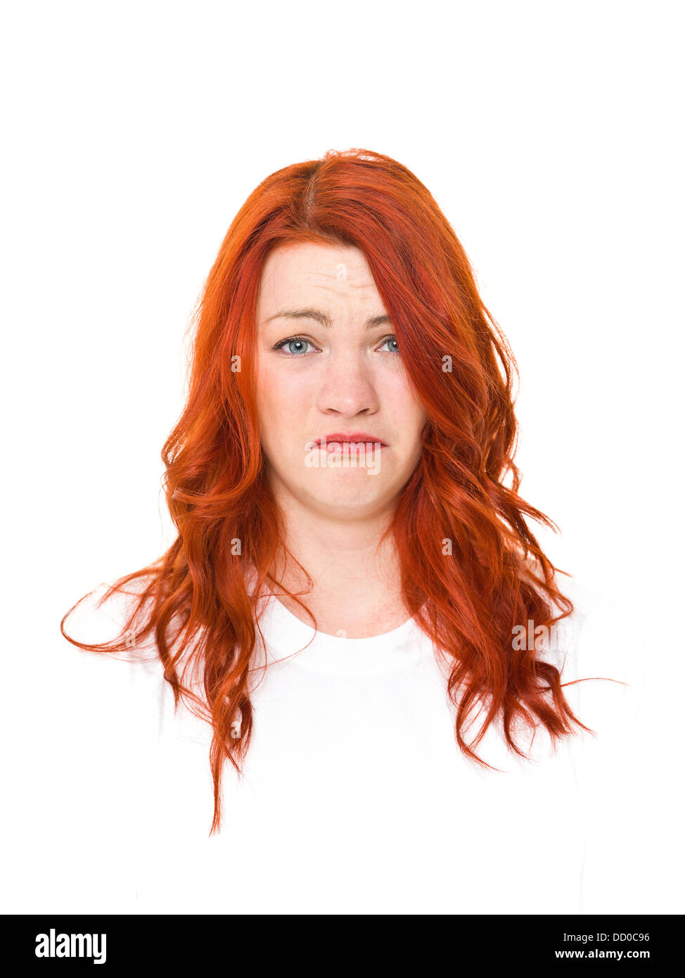 Caucasian red haired woman Cut Out Stock Images & Pictures - Alamy