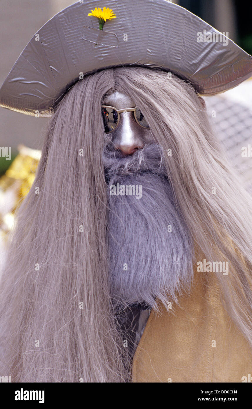 Man dressed as a pirate Fremont parade Seattle Washington State USA ...