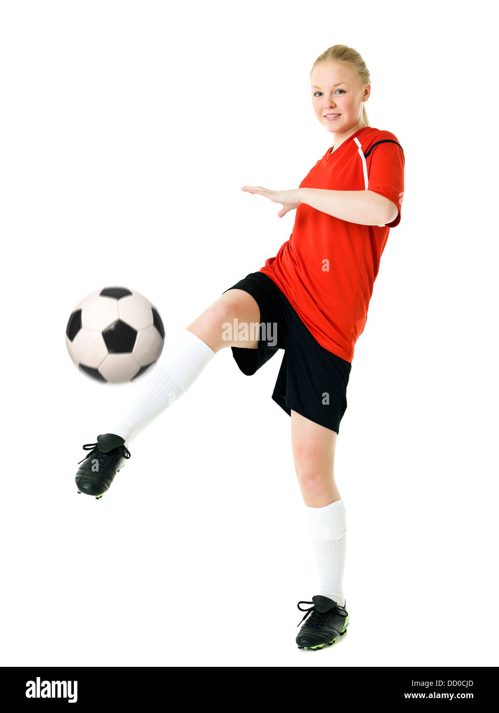 Beautiful soccer player posing hi-res stock photography and images - Alamy