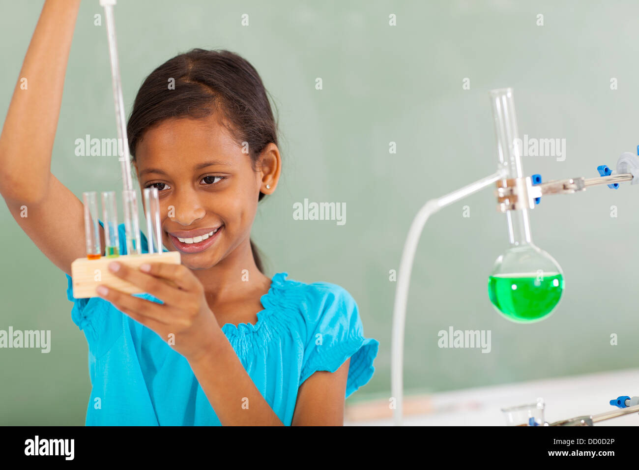 Indian school girl student lab hi-res stock photography and images - Alamy