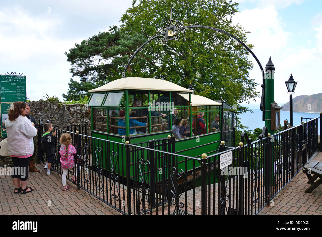 19th century The Lynton and Lynmouth Cliff Railway, Lynton, Devon ...
