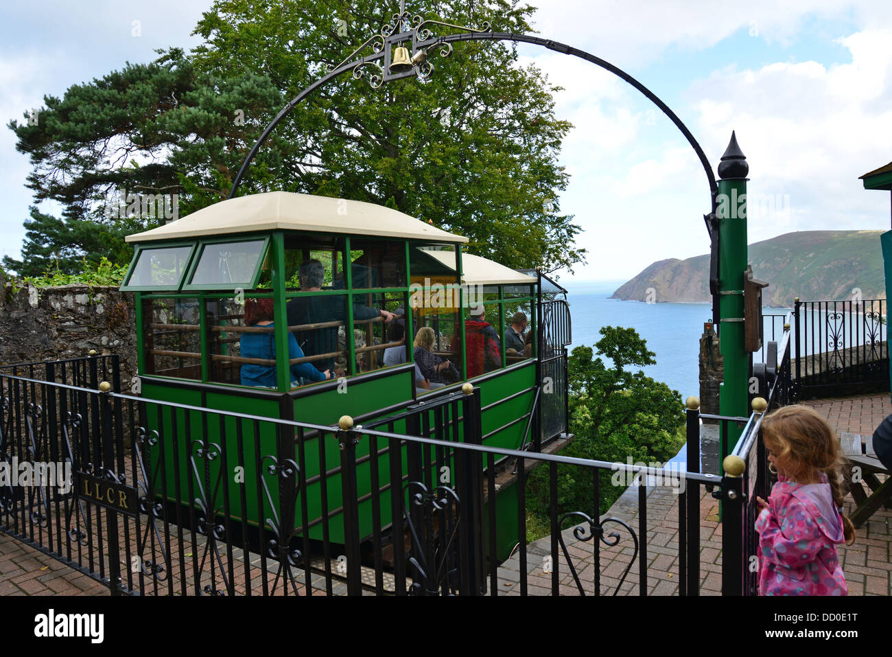 19th century The Lynton and Lynmouth Cliff Railway, Lynton, Devon ...