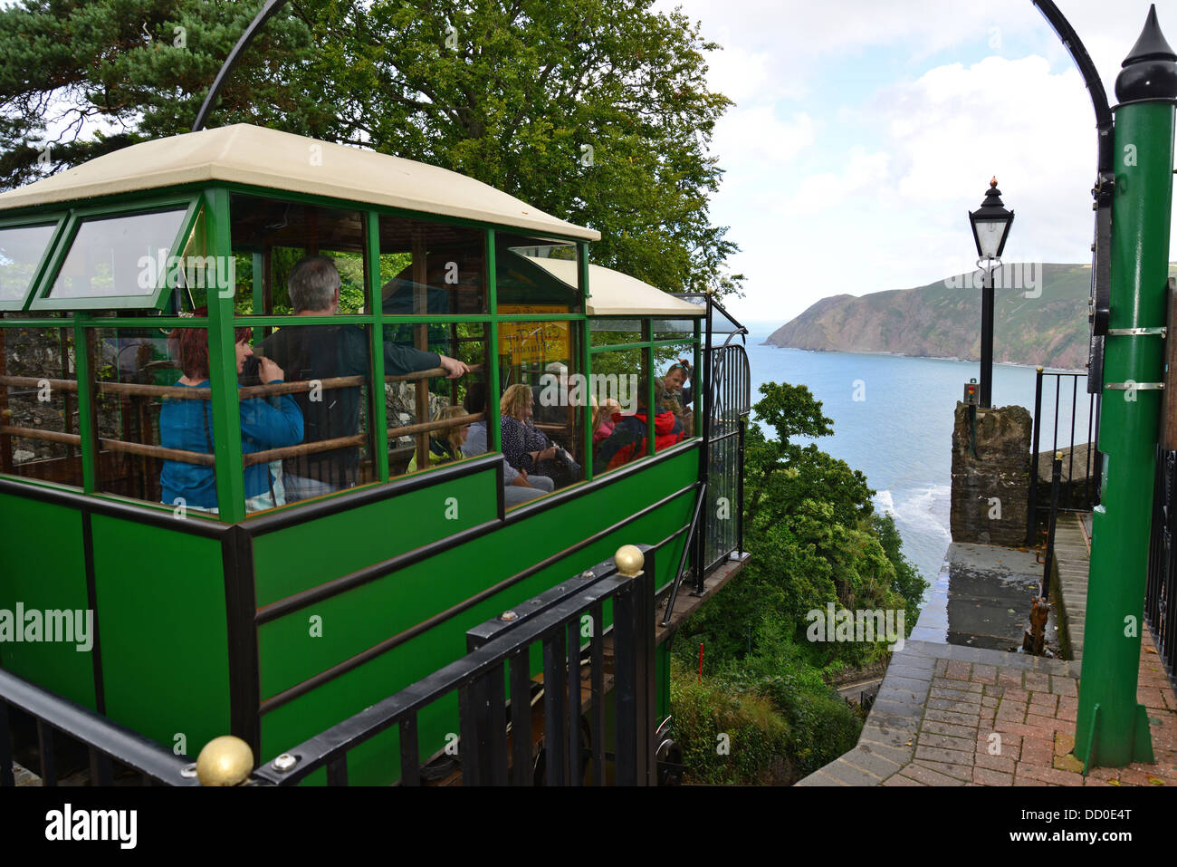 19th century The Lynton and Lynmouth Cliff Railway, Lynton, Devon ...