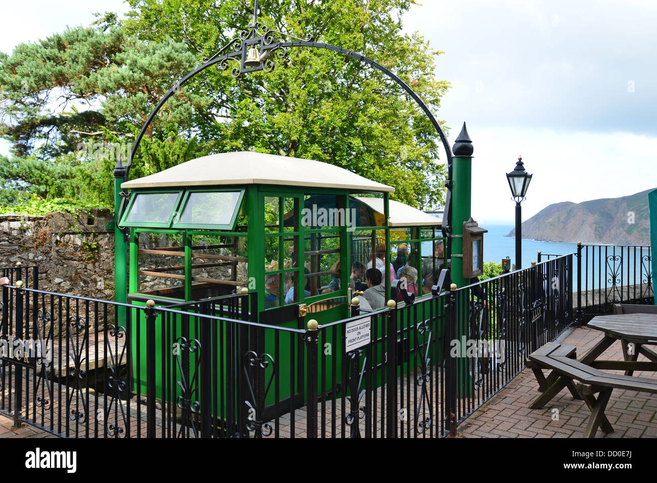 19th century The Lynton and Lynmouth Cliff Railway, Lynton, Devon ...