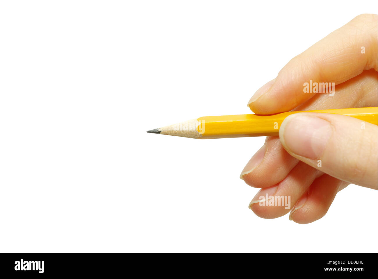 pencil in hand Stock Photo - Alamy