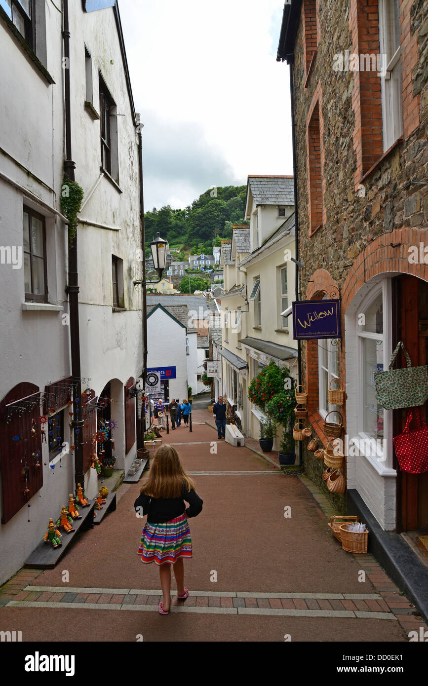 Queen Street, Lynton, Devon, England, United Kingdom Stock Photo - Alamy