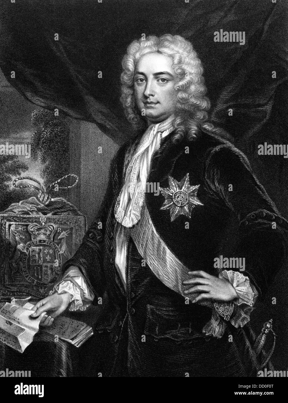 Robert walpole 1st earl of orford Black and White Stock Photos & Images ...