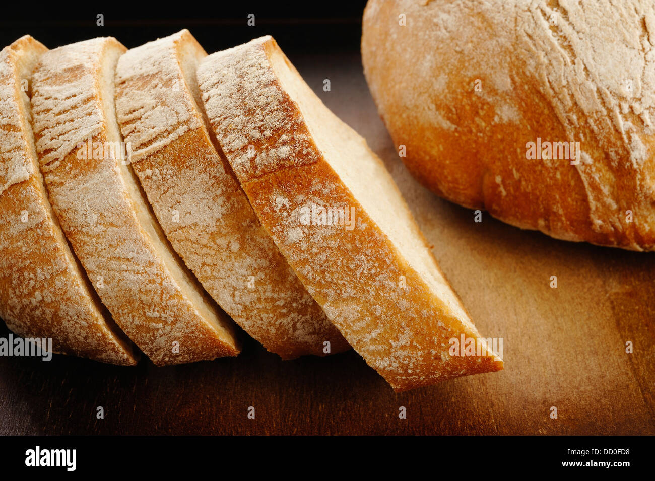 Sliced rustic bread Stock Photo - Alamy