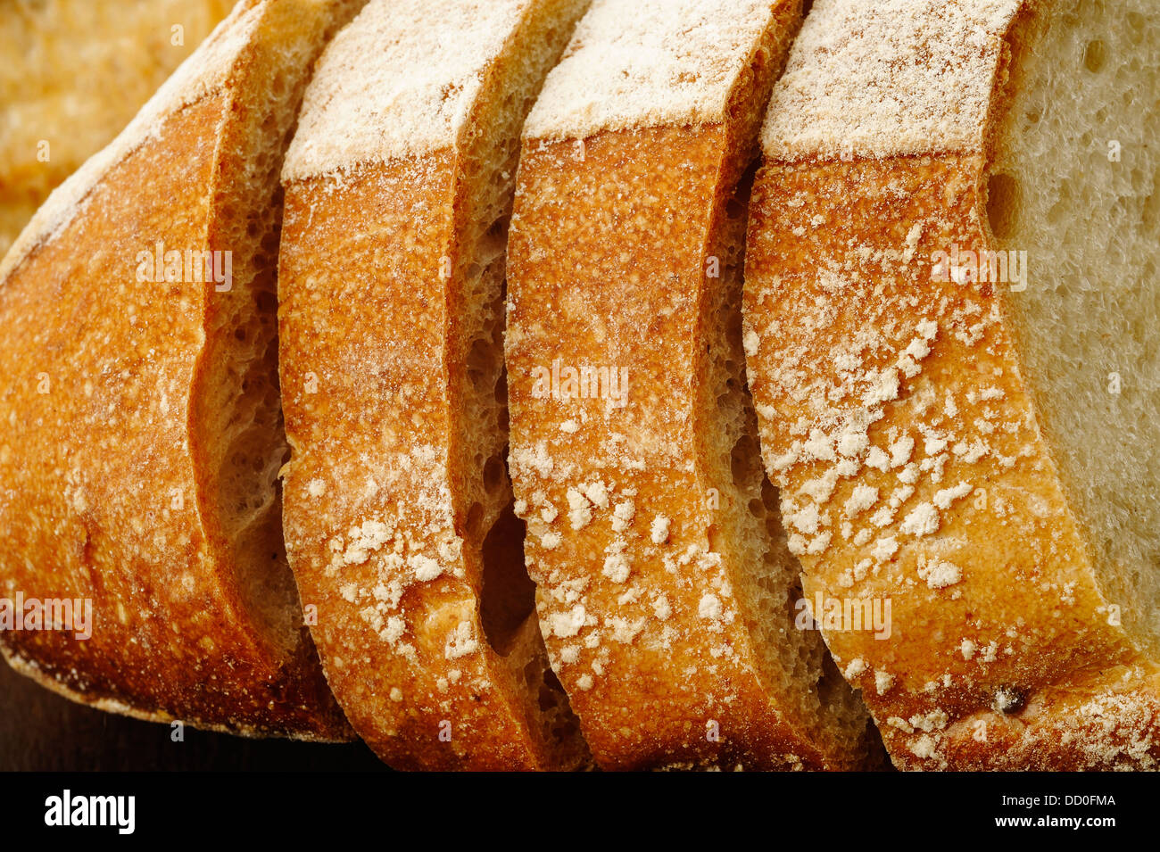 Sliced rustic bread Stock Photo - Alamy