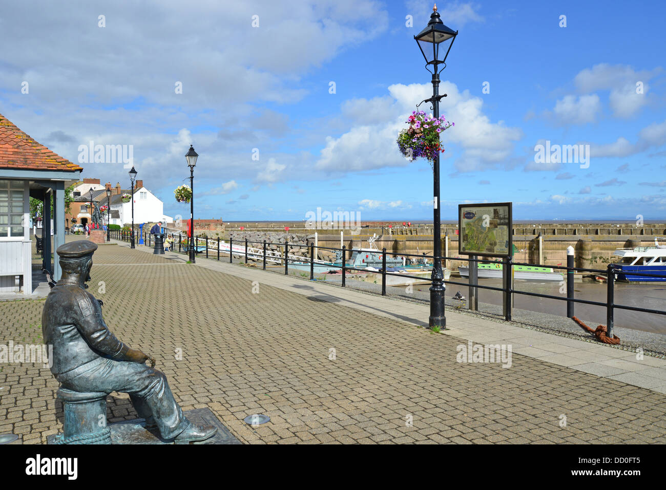 Harbour esplanade, Watchet, Somerset, England, United Kingdom Stock ...