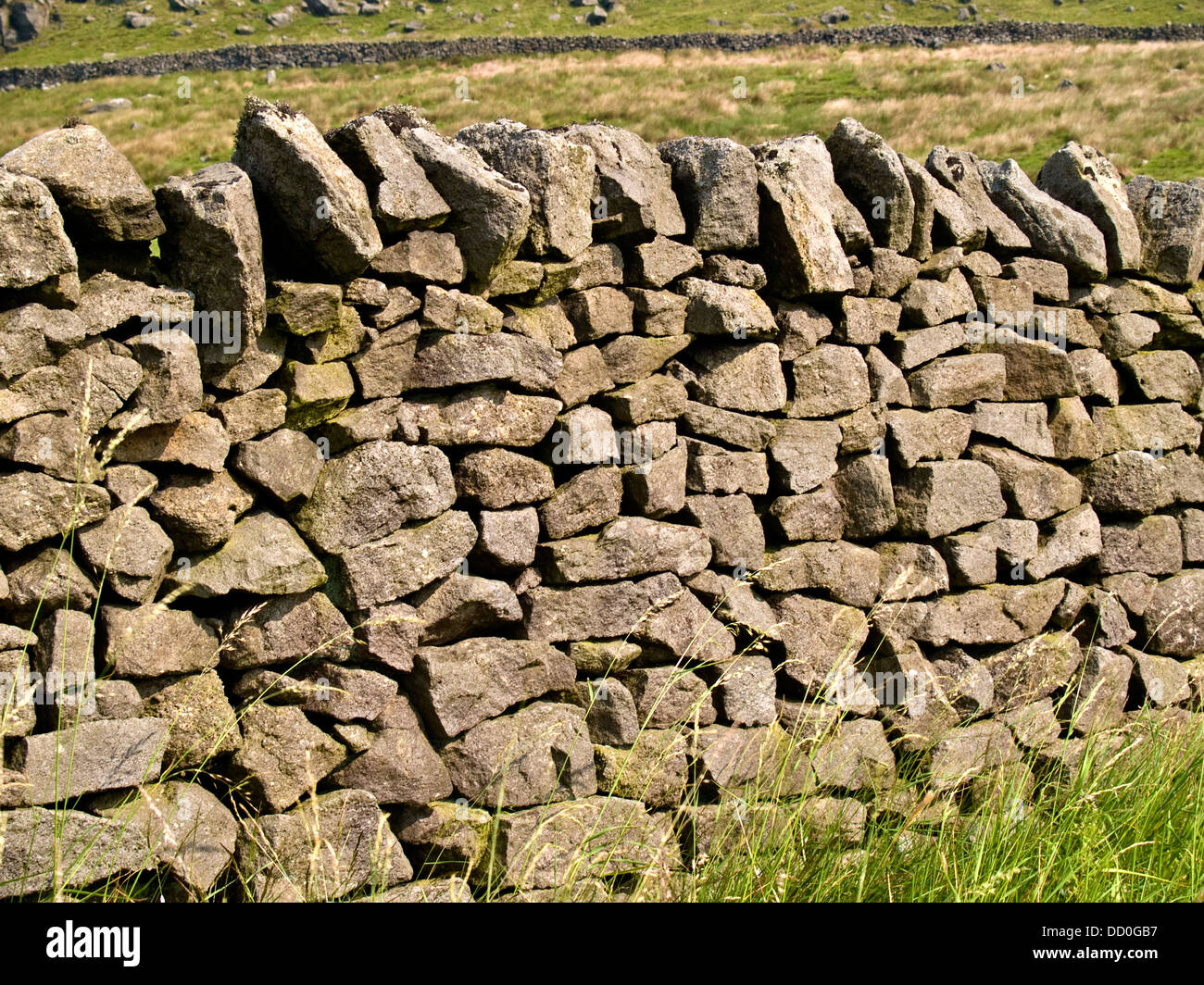 Dry stone wall, Yorkshire, England Stock Photo - Alamy