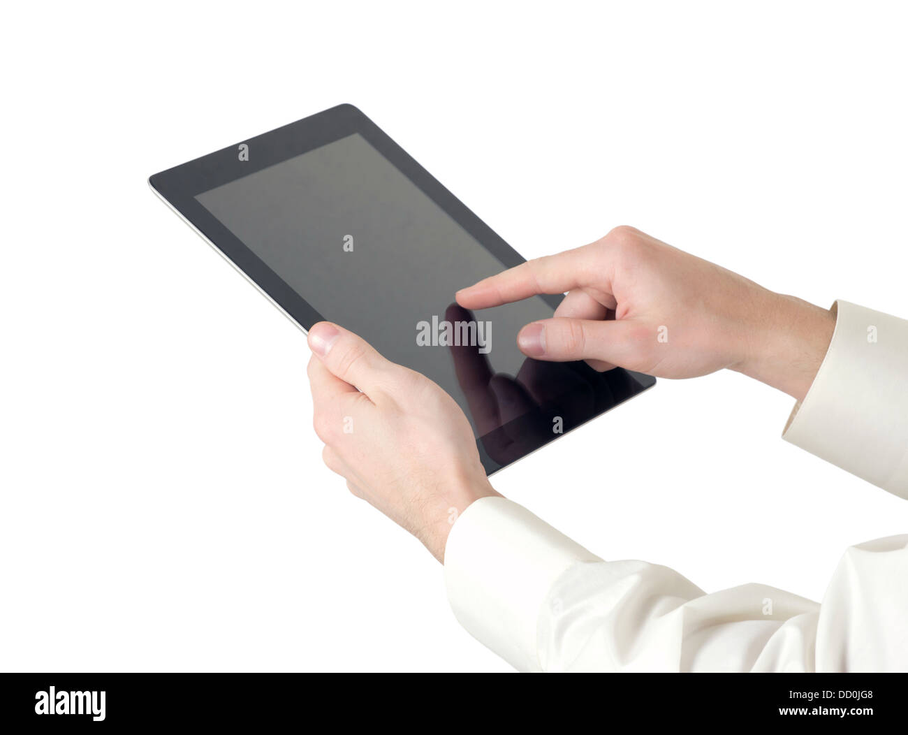 hands with tablet computer Stock Photo - Alamy