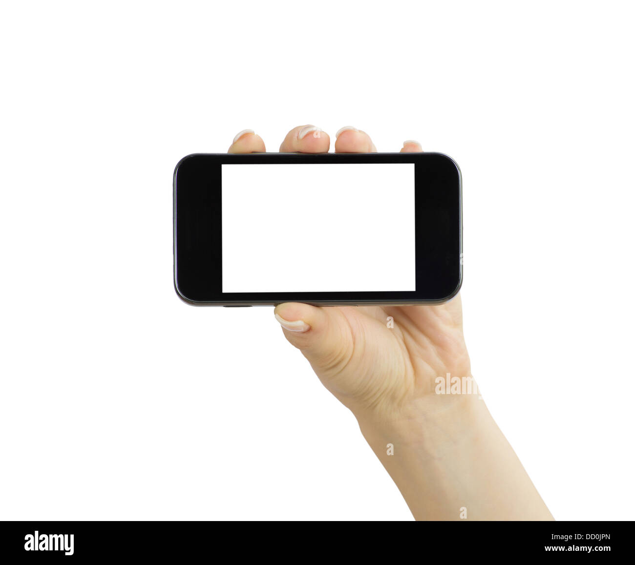 Hand holding mobile Stock Photo - Alamy