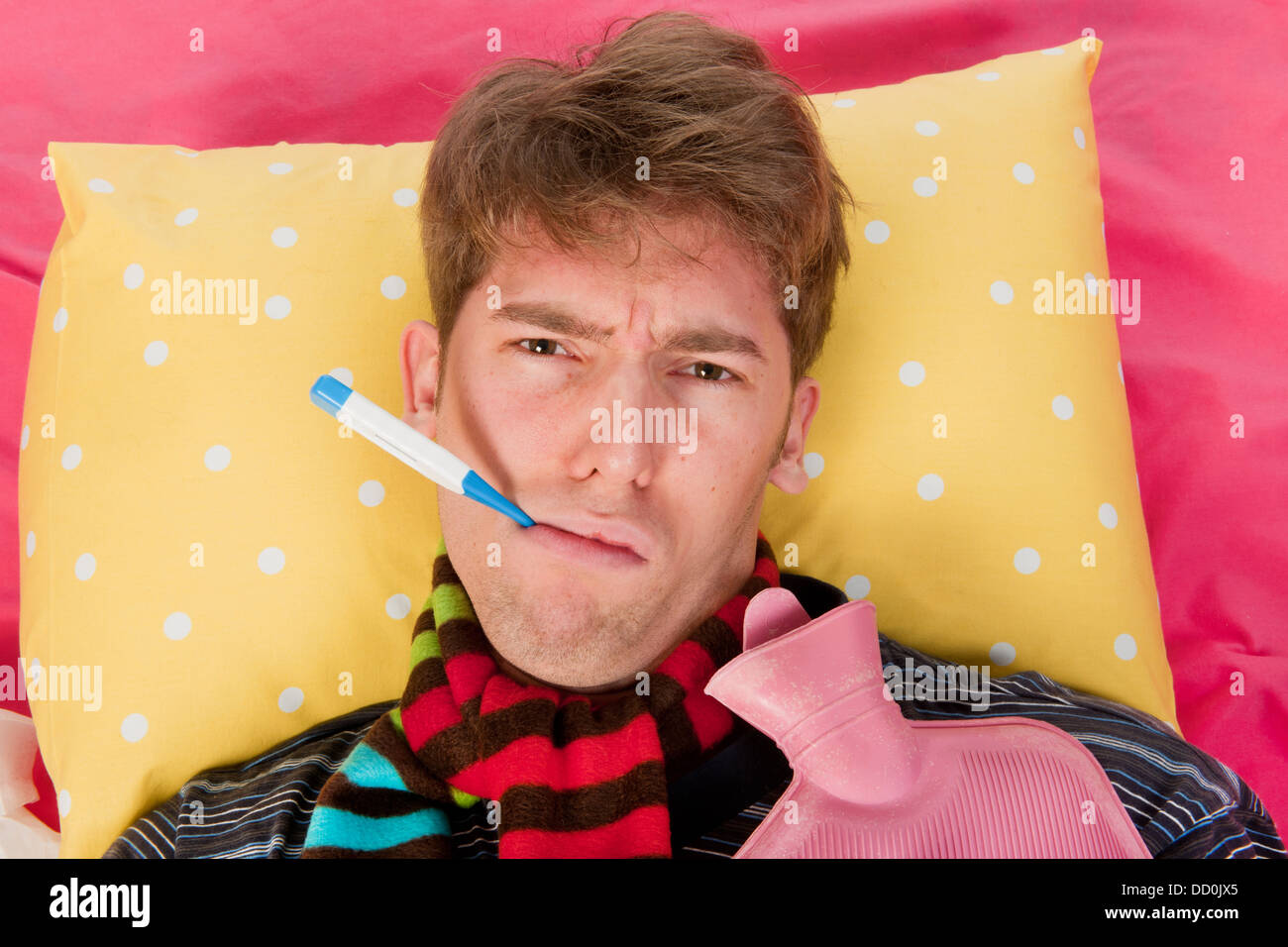 Very ill man Stock Photo - Alamy