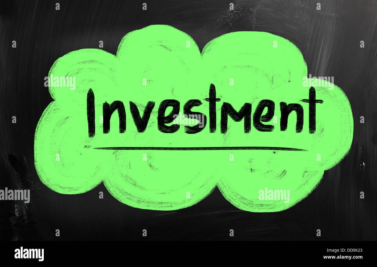 Business background on blackboard Stock Photo - Alamy