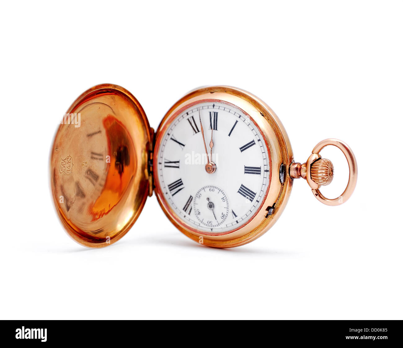 Gold classic pocket watch Cut Out Stock Images & Pictures - Alamy