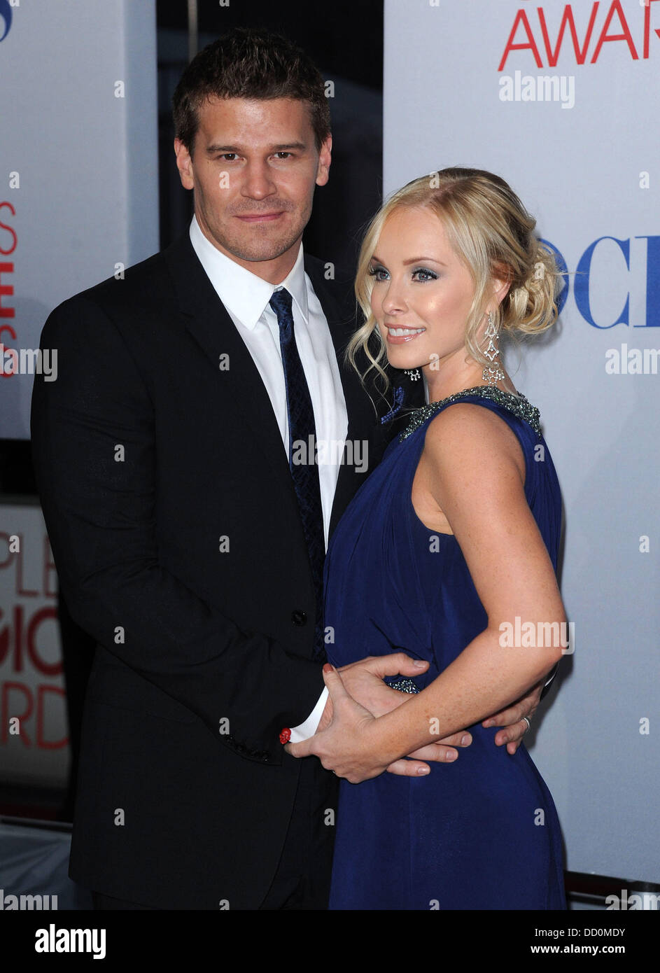David Boreanaz and wife Jamie Berman 2012 People's Choice Awards ...