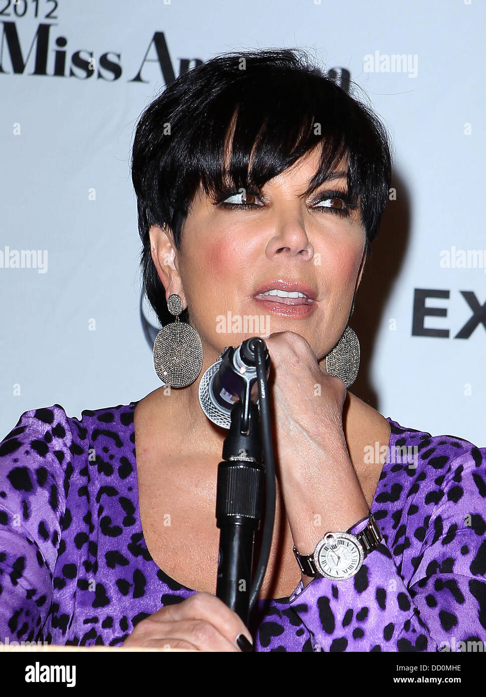 Kris Jenner 2012 Miss America Judges Press Conference in the Planet ...