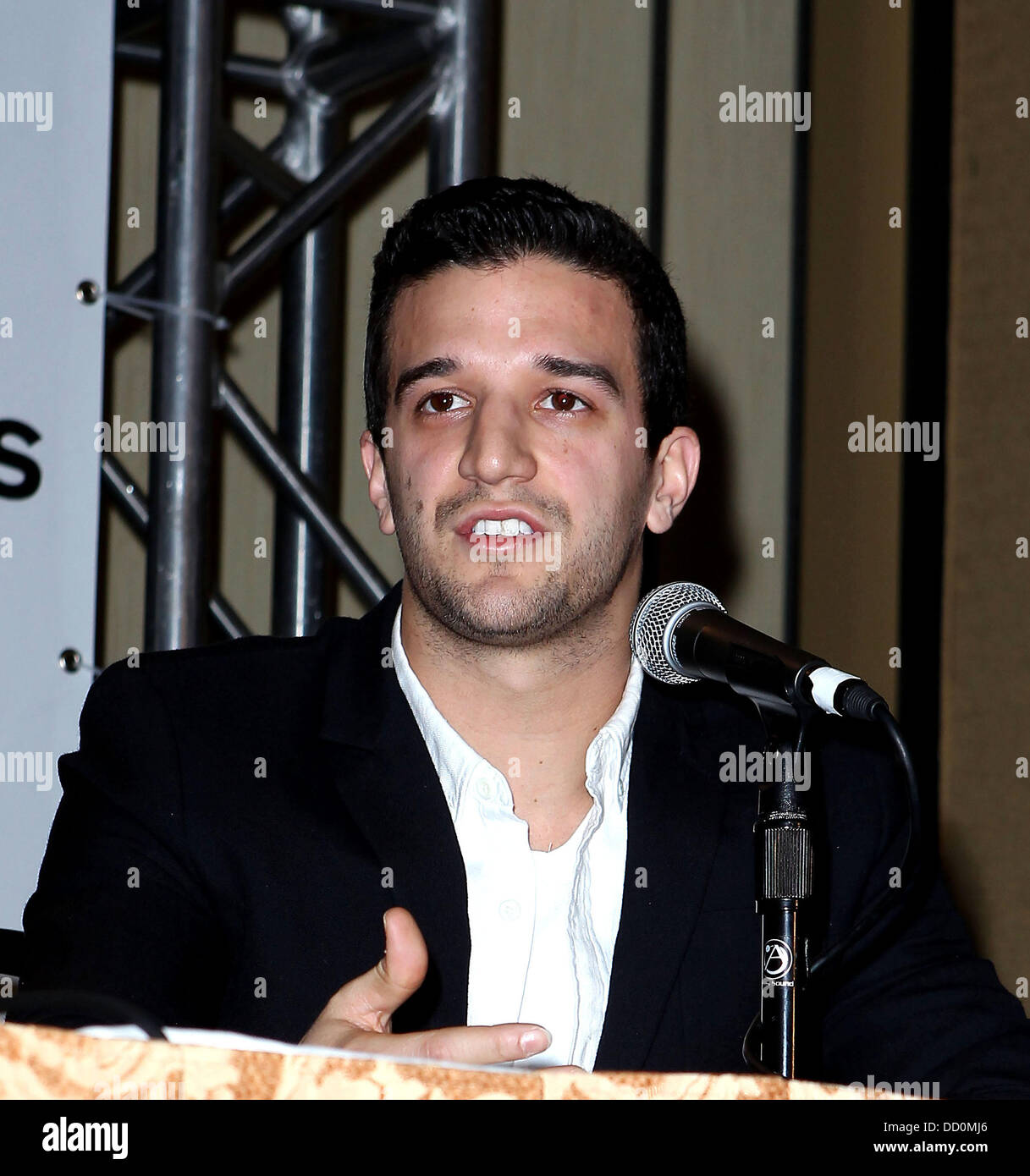 Mark Ballas 2012 Miss America Judges Press Conference in the Planet ...