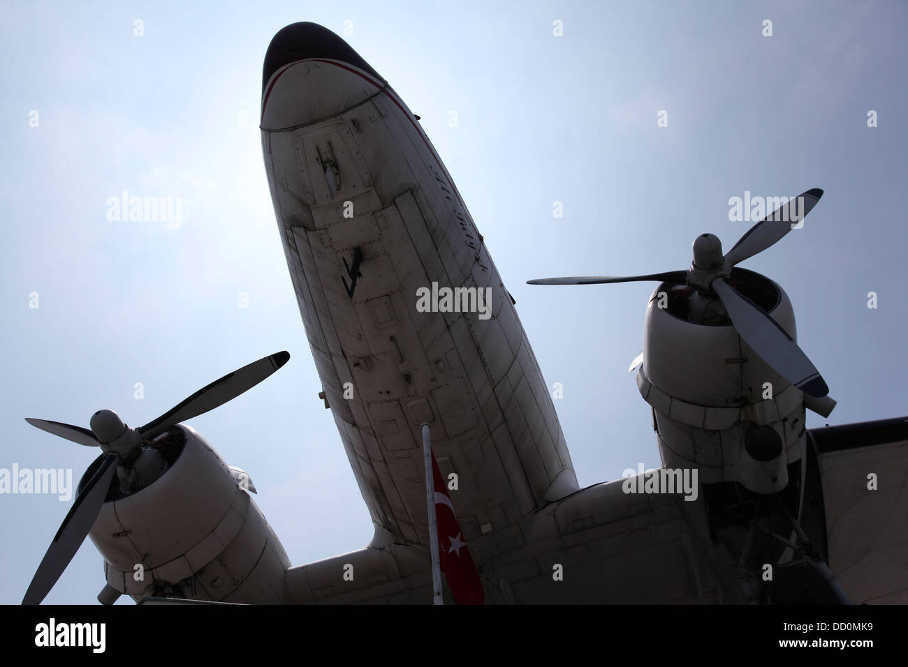 Douglas DC-3 'Dakota airplane in Rahmi M. Koç Museum in Istanbul ...