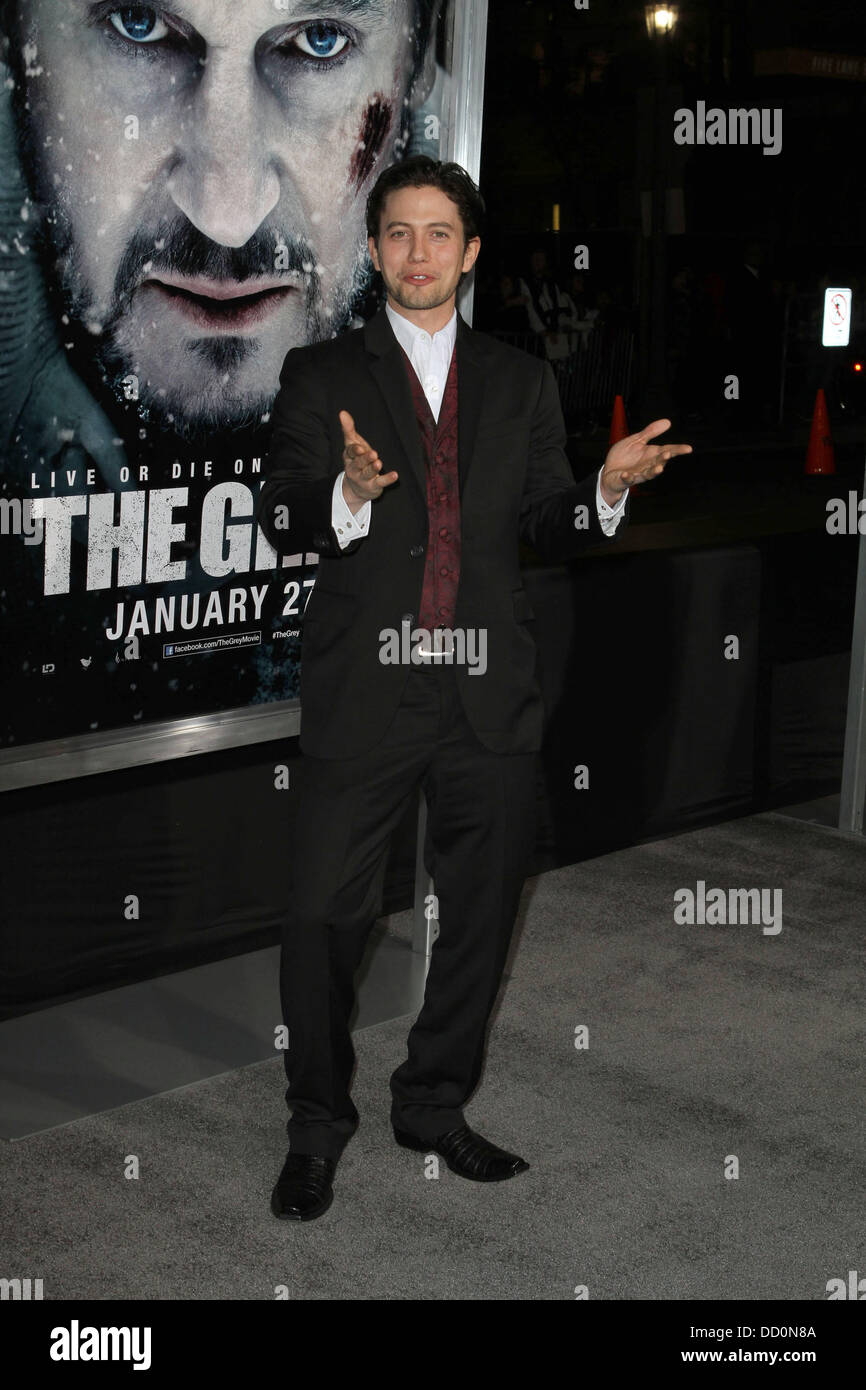 Jackson Rathbone The World Premiere Of "The Grey" held at the Regal ...