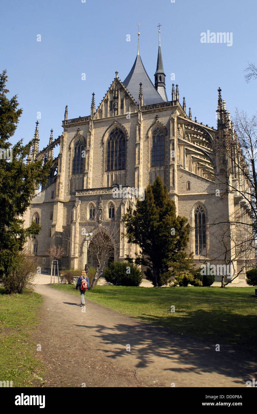 Cathedral of St Barbara at Kutna Hora Czech Republic Stock Photo - Alamy