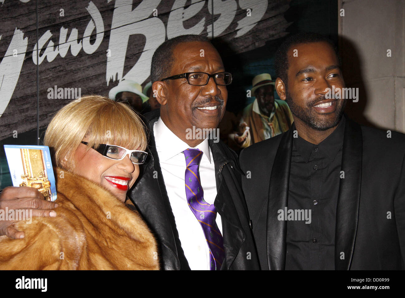 George Faison and guests Broadway opening night of 'The Gershwins ...