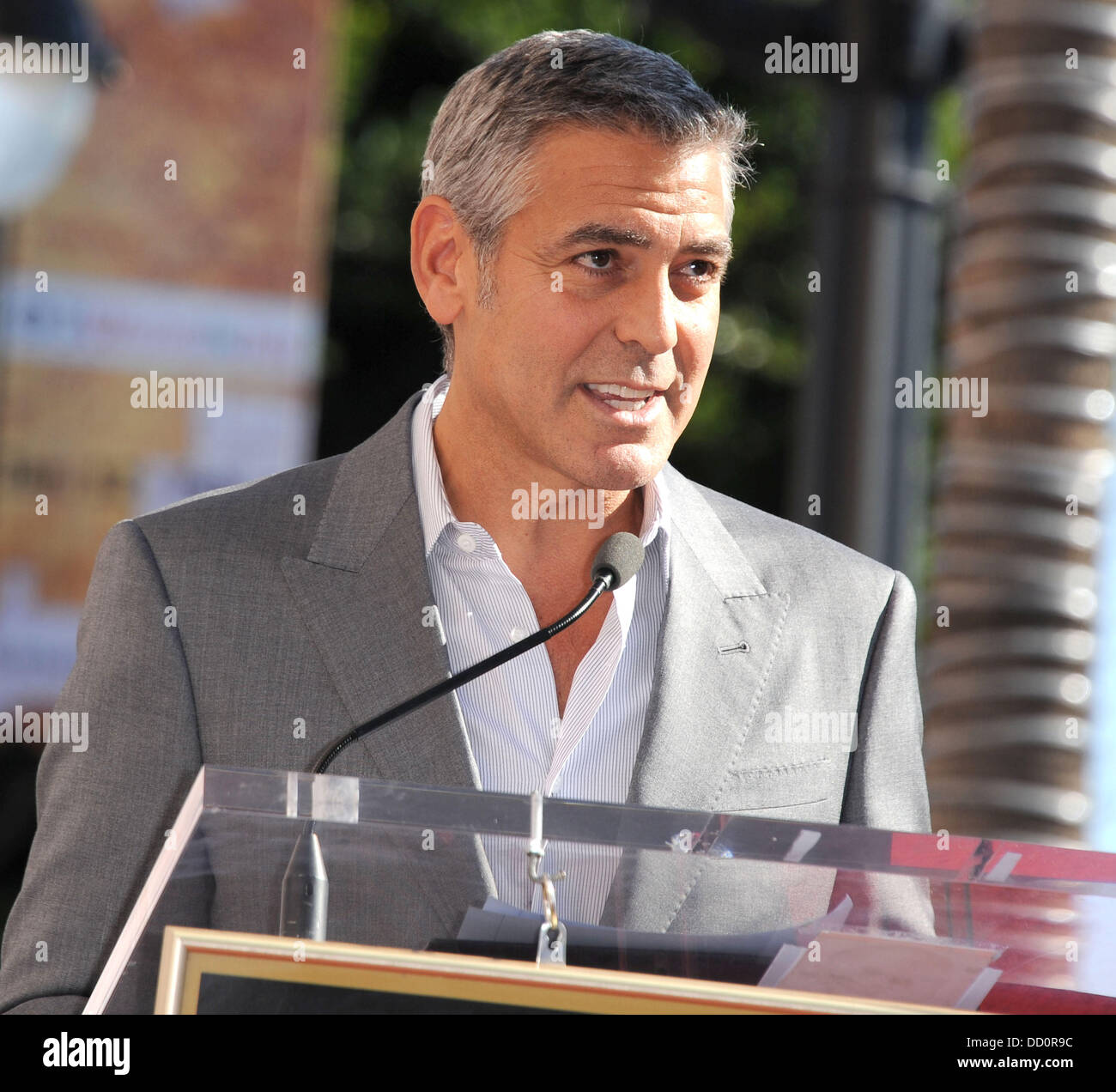 George Clooney The John Wells Hollywood Walk Of Fame Induction Ceremony