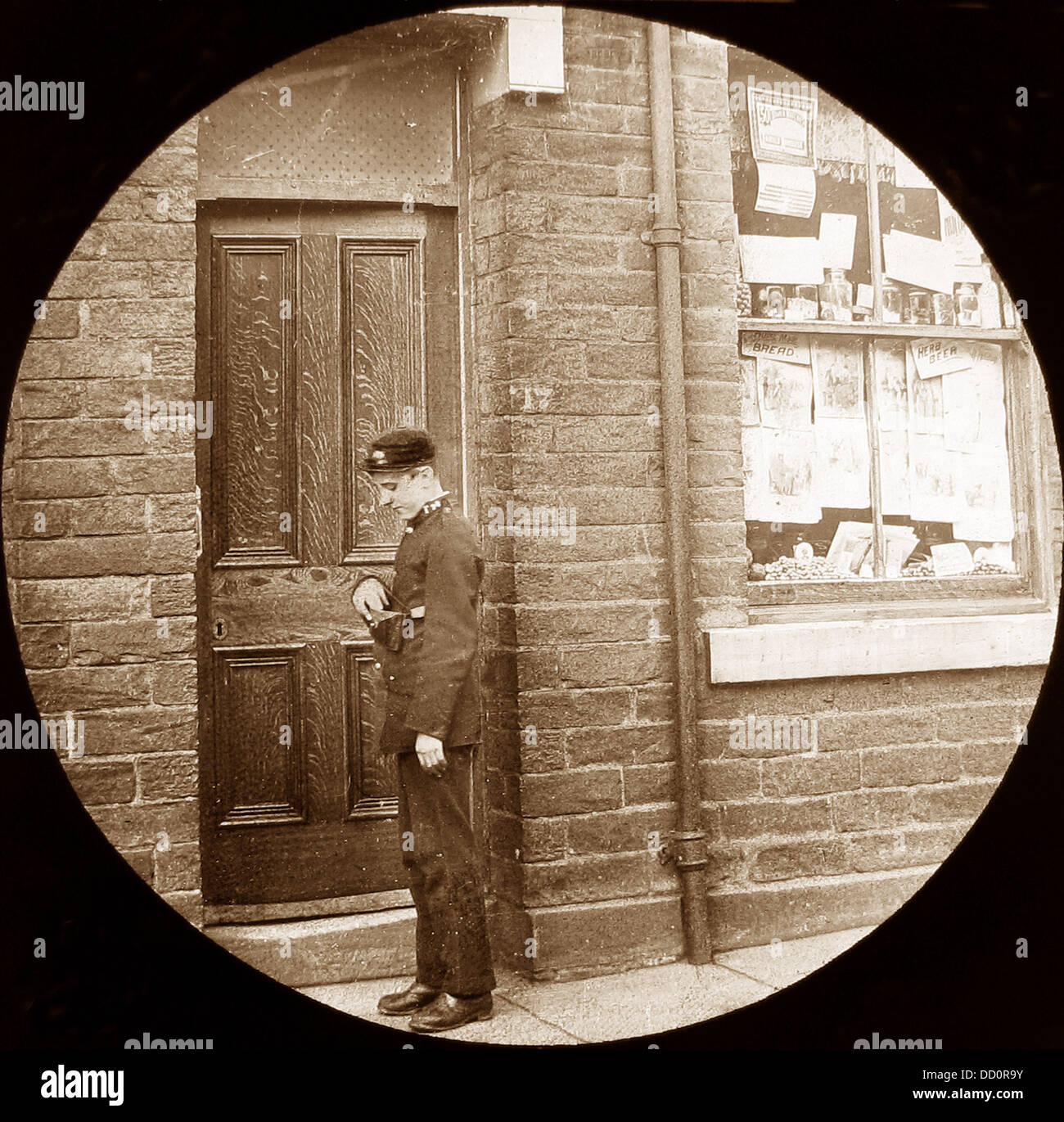 Telegraph Boy Victorian period Stock Photo - Alamy