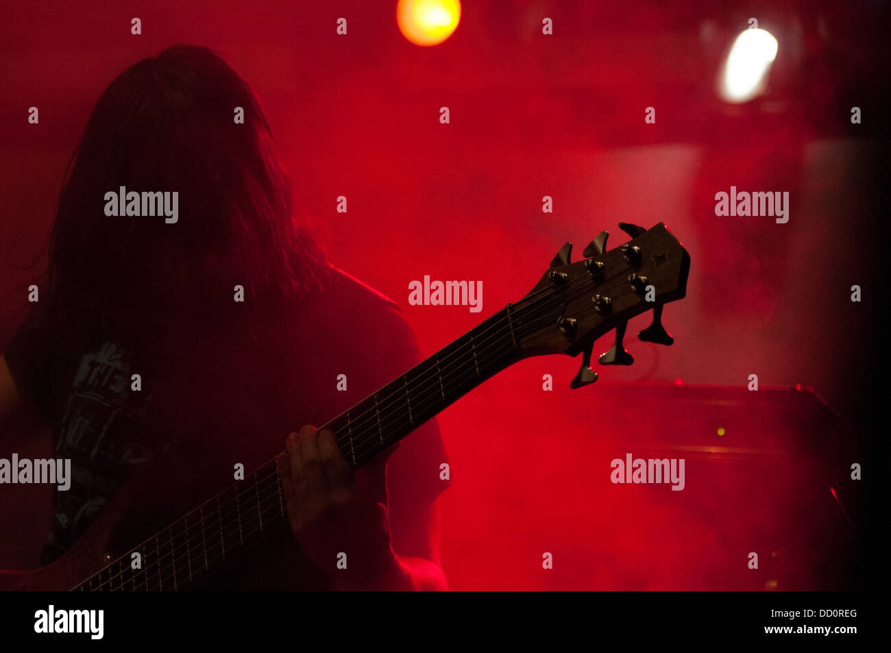 Niels Kinsella, electric bass of the Irish post rock band "God Is an ...