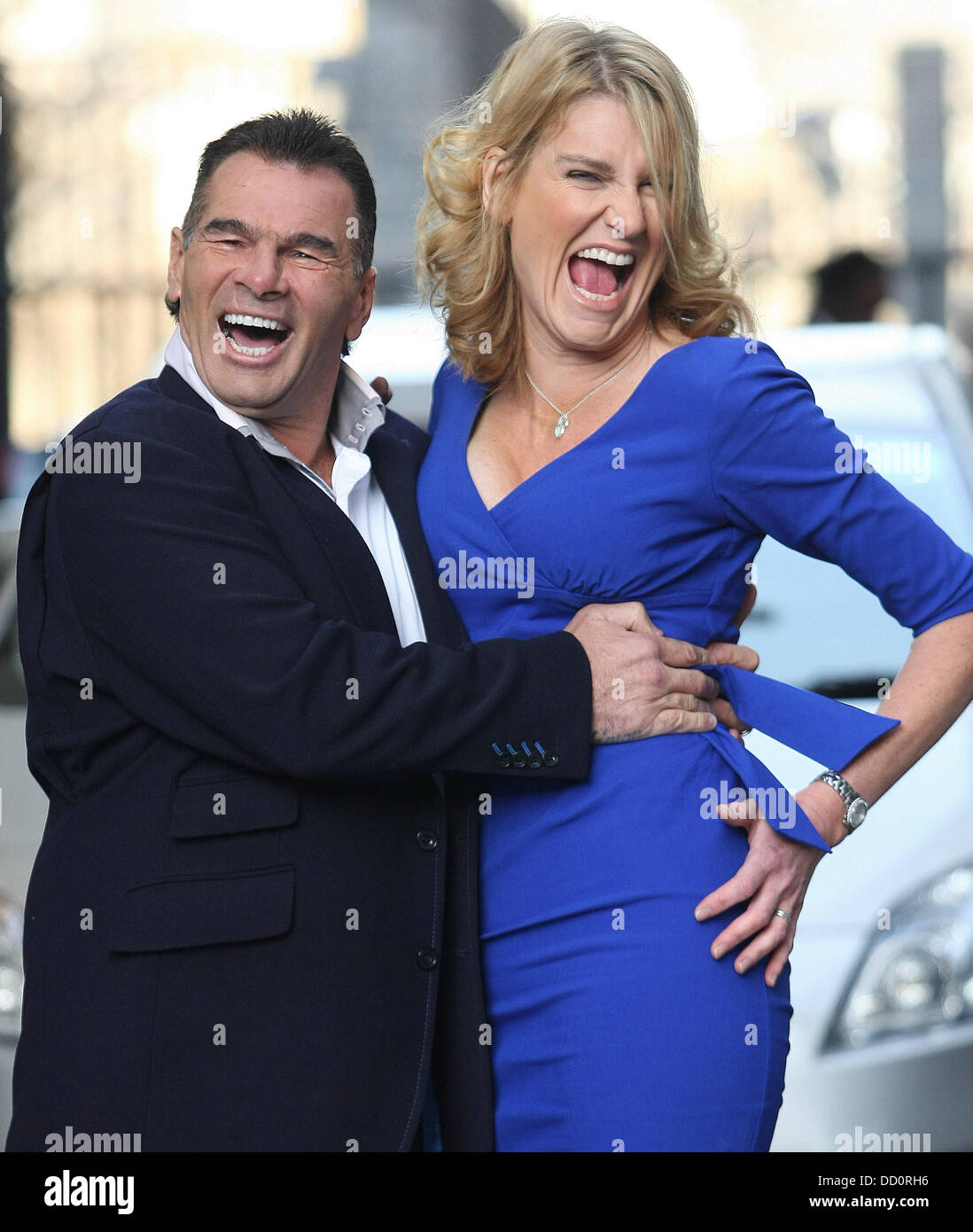 Paddy Doherty and Sally Bercow outside the ITV studios London, England ...