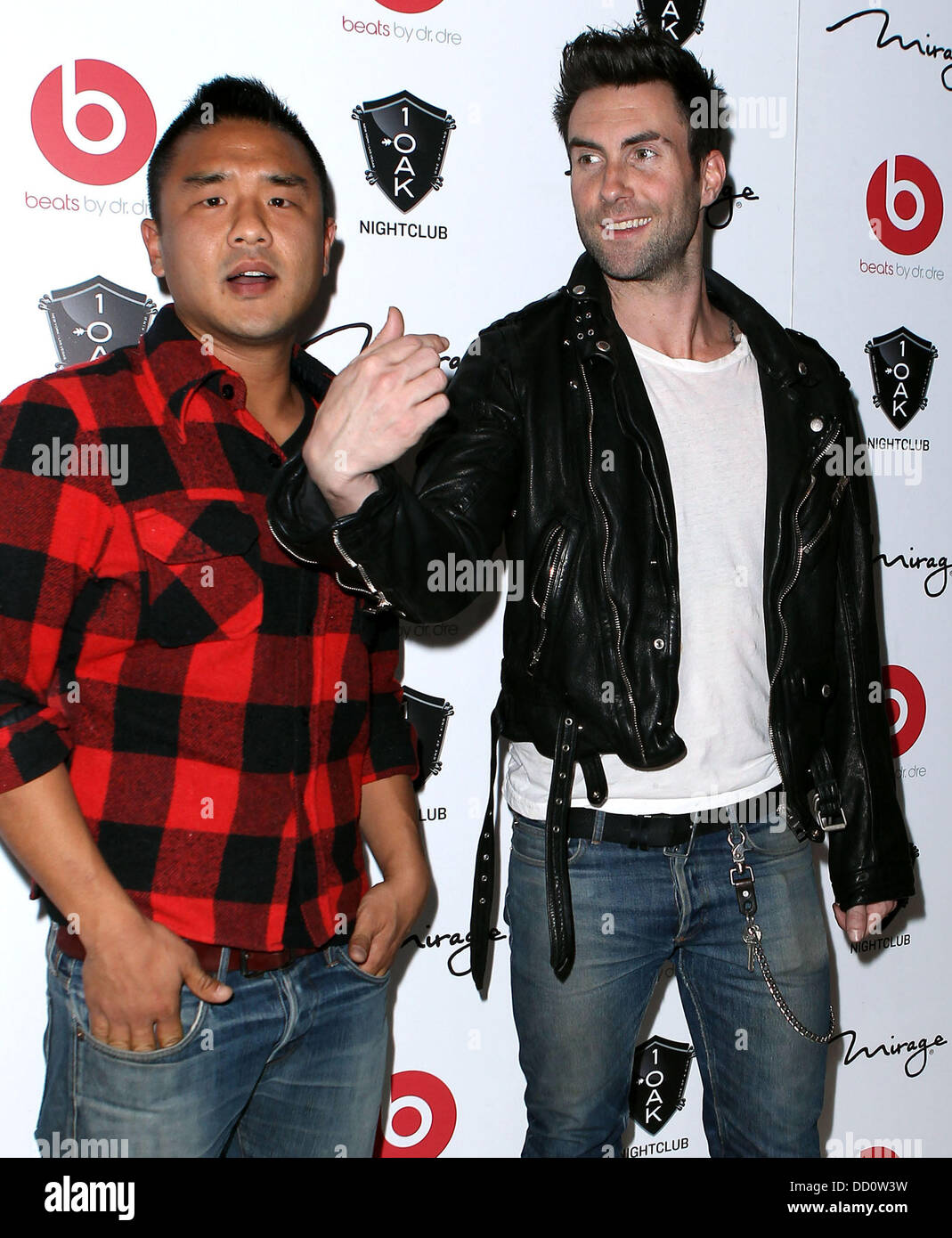 Gene Hong and Adam Levine Maroon 5's Adam Levine arrives to perform ...