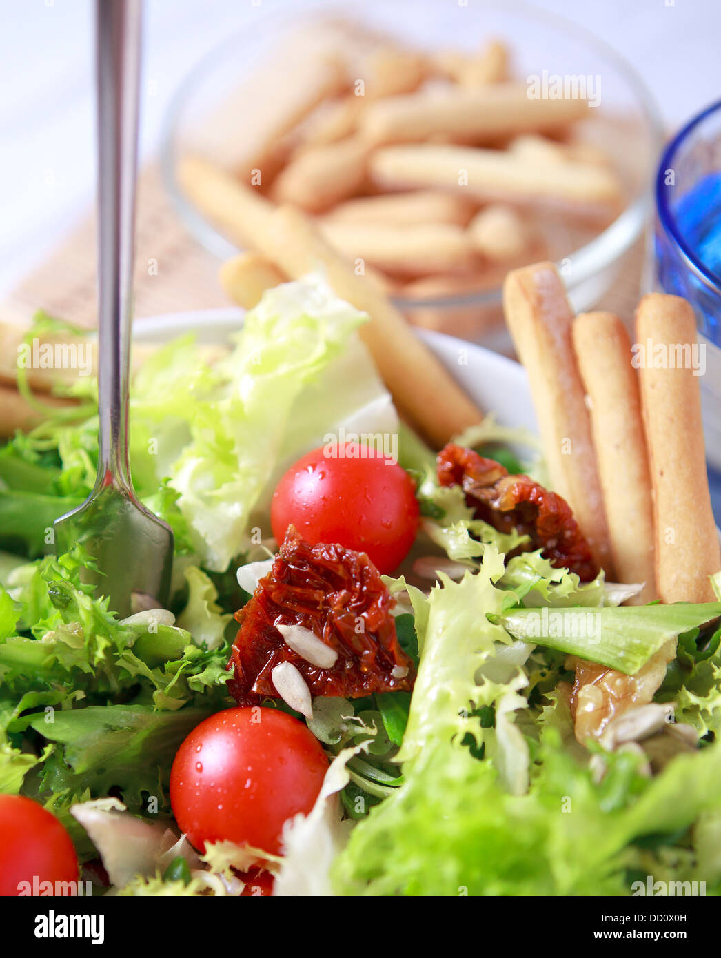 Freshness and healthy close up salad Stock Photo - Alamy