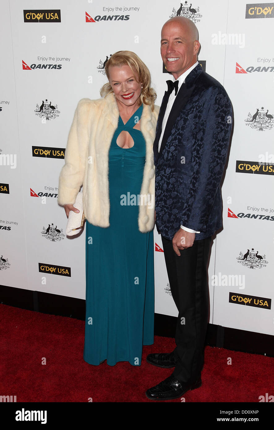 Kym Wilson and guest 9th Annual G'Day USA Gala held at the Grand ...
