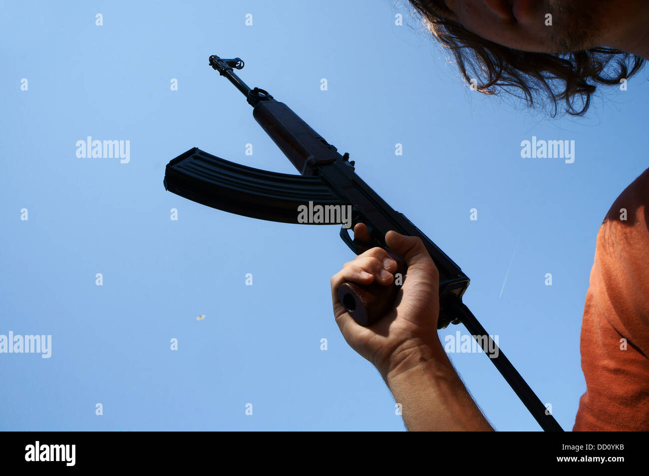 assault rifle Model 58, weapon, young man, youngster Stock Photo - Alamy