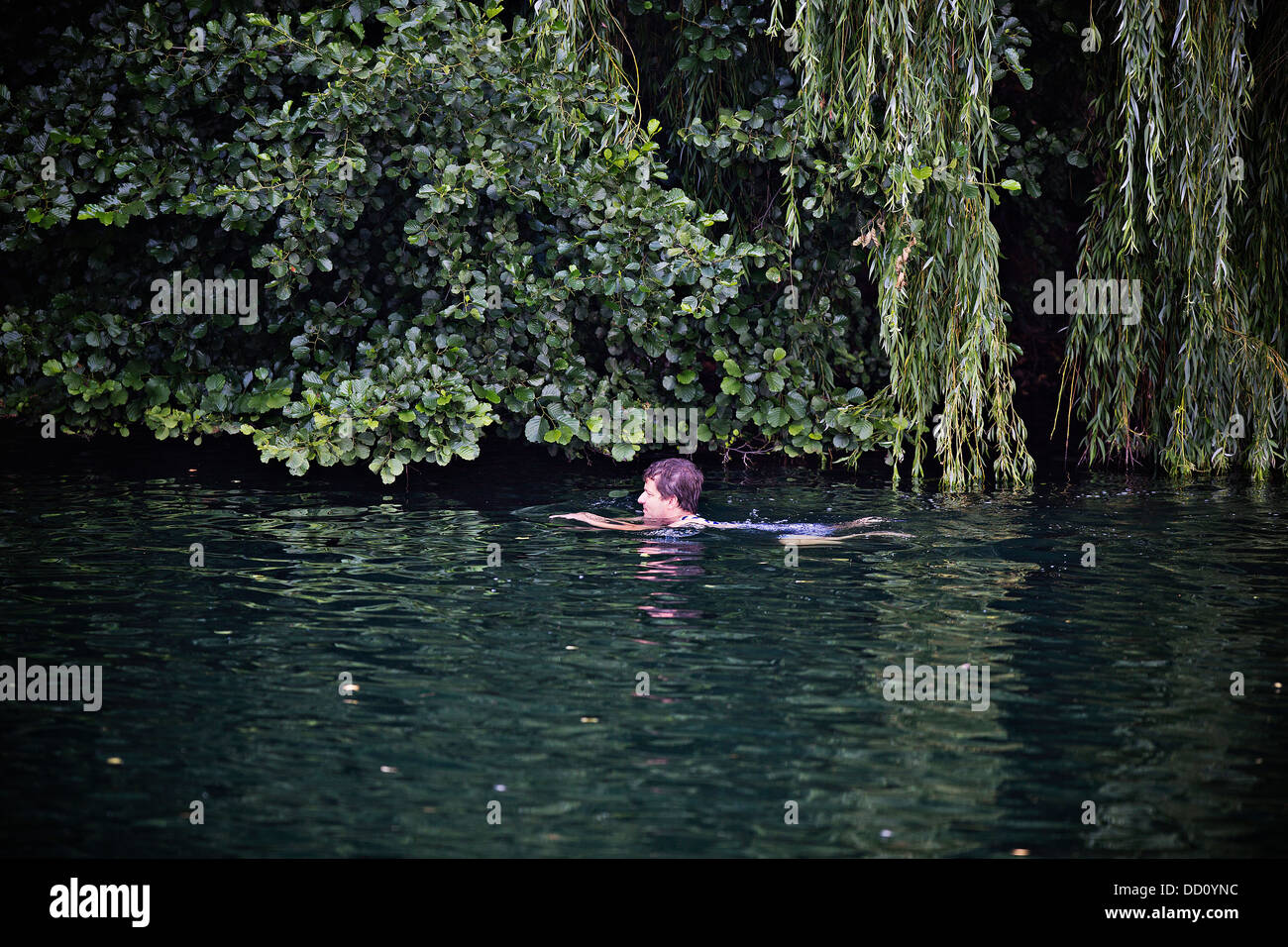 people. swimming, water, afloat, submerged, quarry, railway, corridor ...