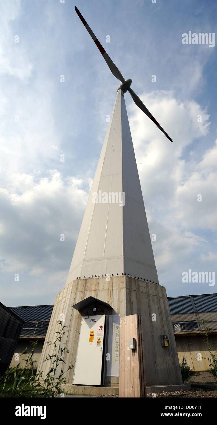 The first wind power station with a wooden tower worldwide run by ...