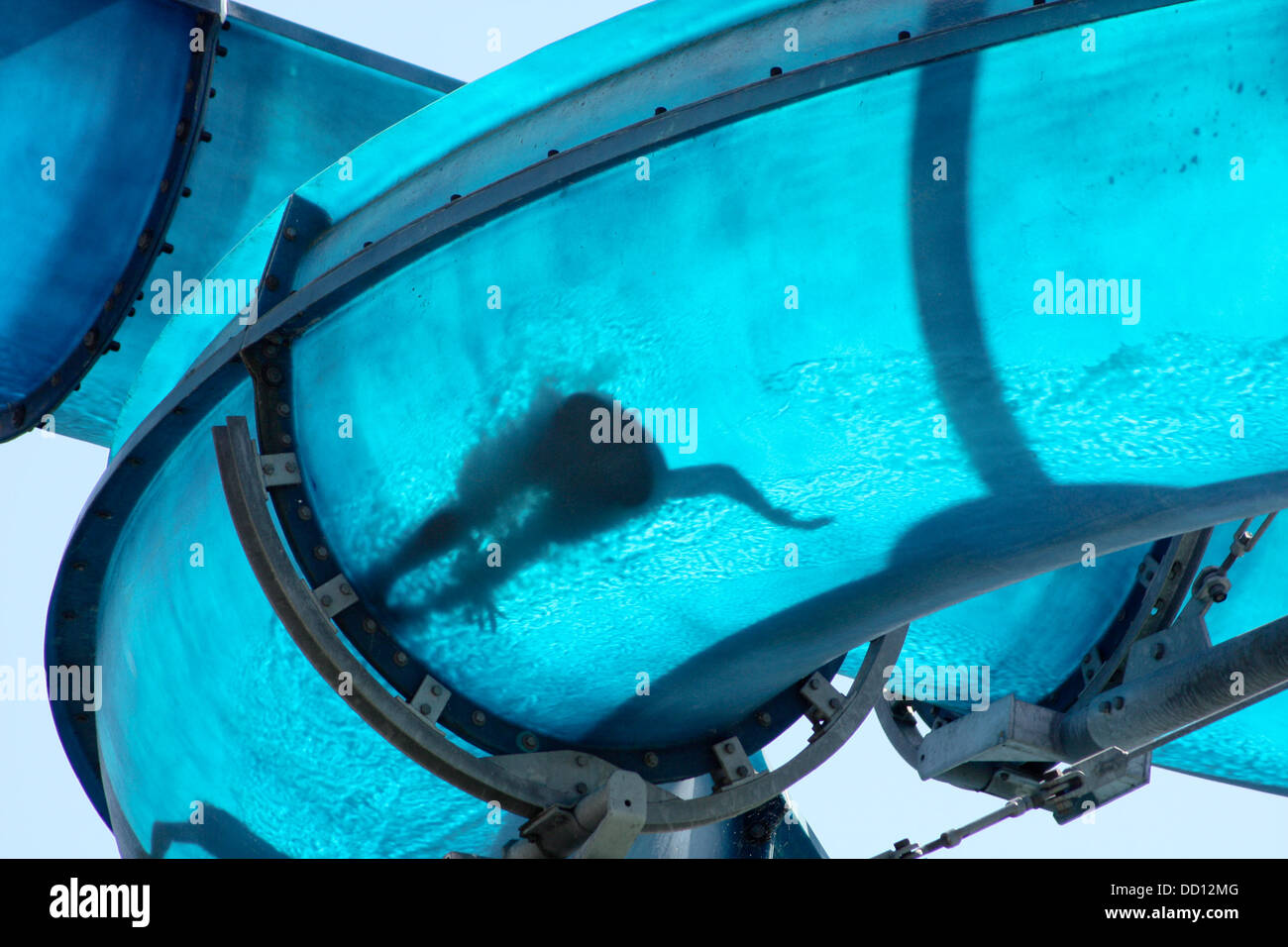 Boy sliding on water slide hi-res stock photography and images - Alamy